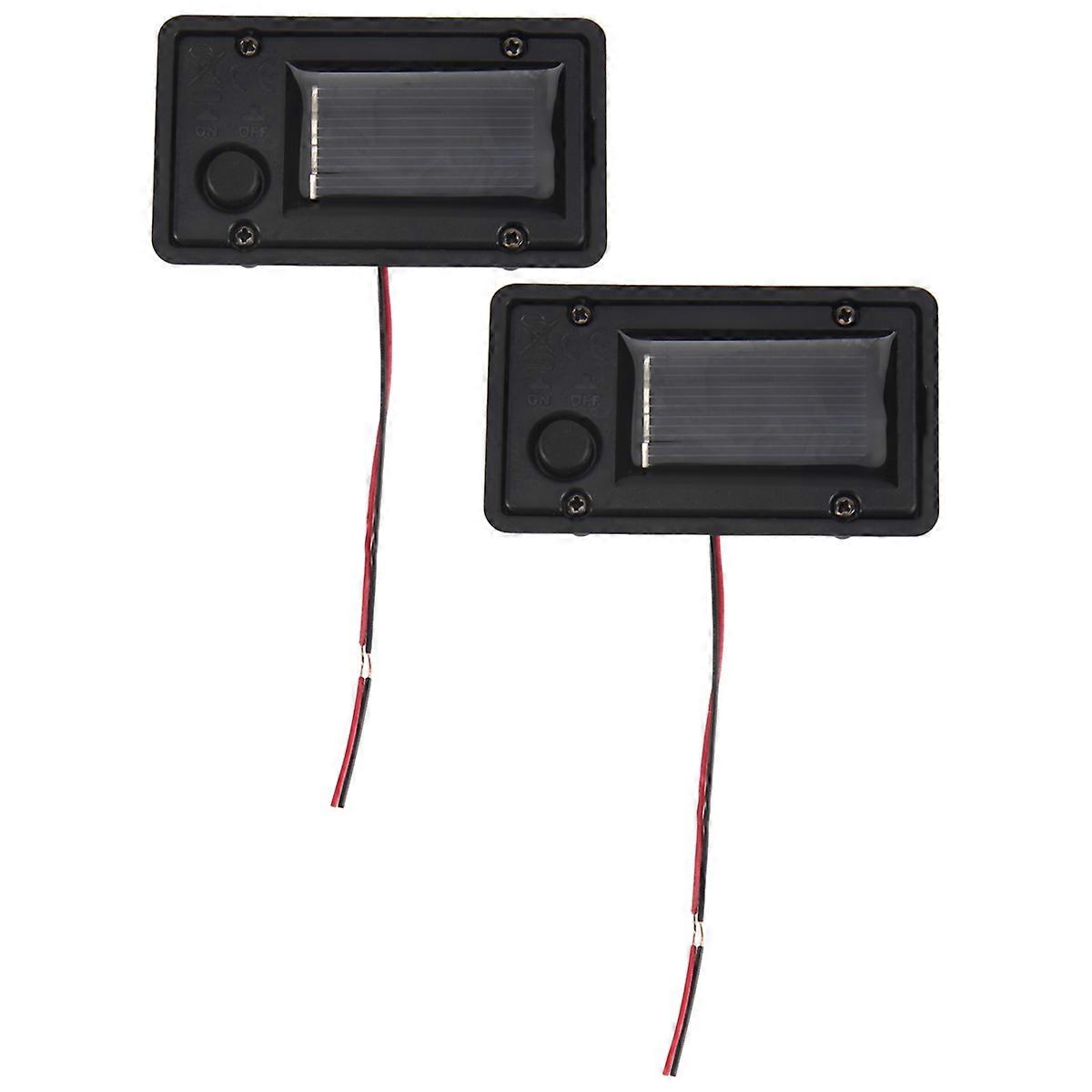 2Pcs Battery Box, Solar Lantern Light Replacement Parts Top for Outdoor ...