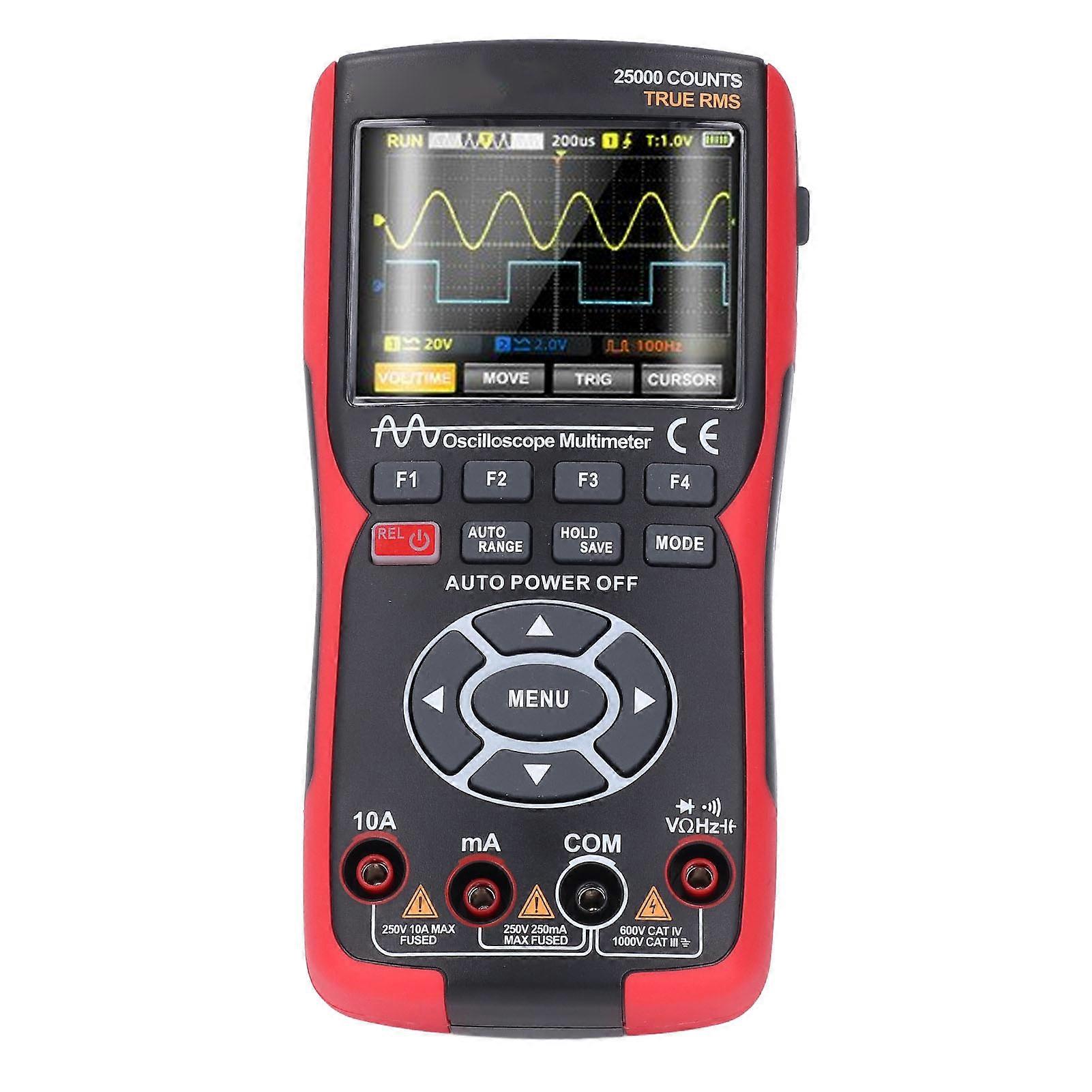 3 in 1 50MHz 280MSa/s 2 Channel Oscilloscope 25000 Counts Digital ...