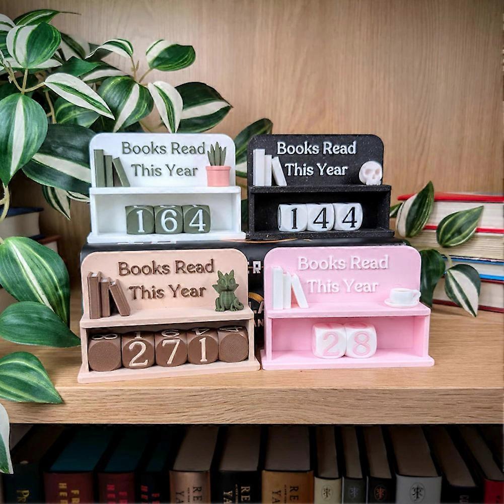 Year Book Tracker Sign 3D Printed Reading Challenge Counter Sign ...