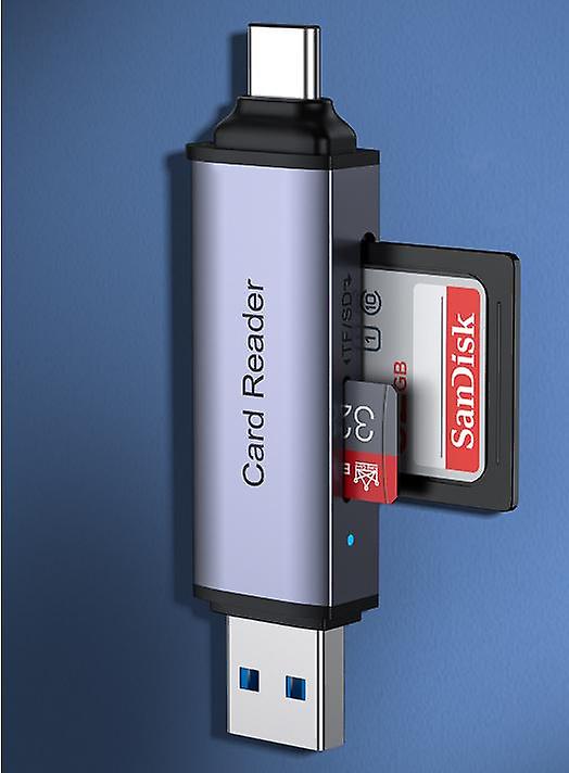 SD/TF card reader, USB3.0 multi-function converter; type-c dual ...