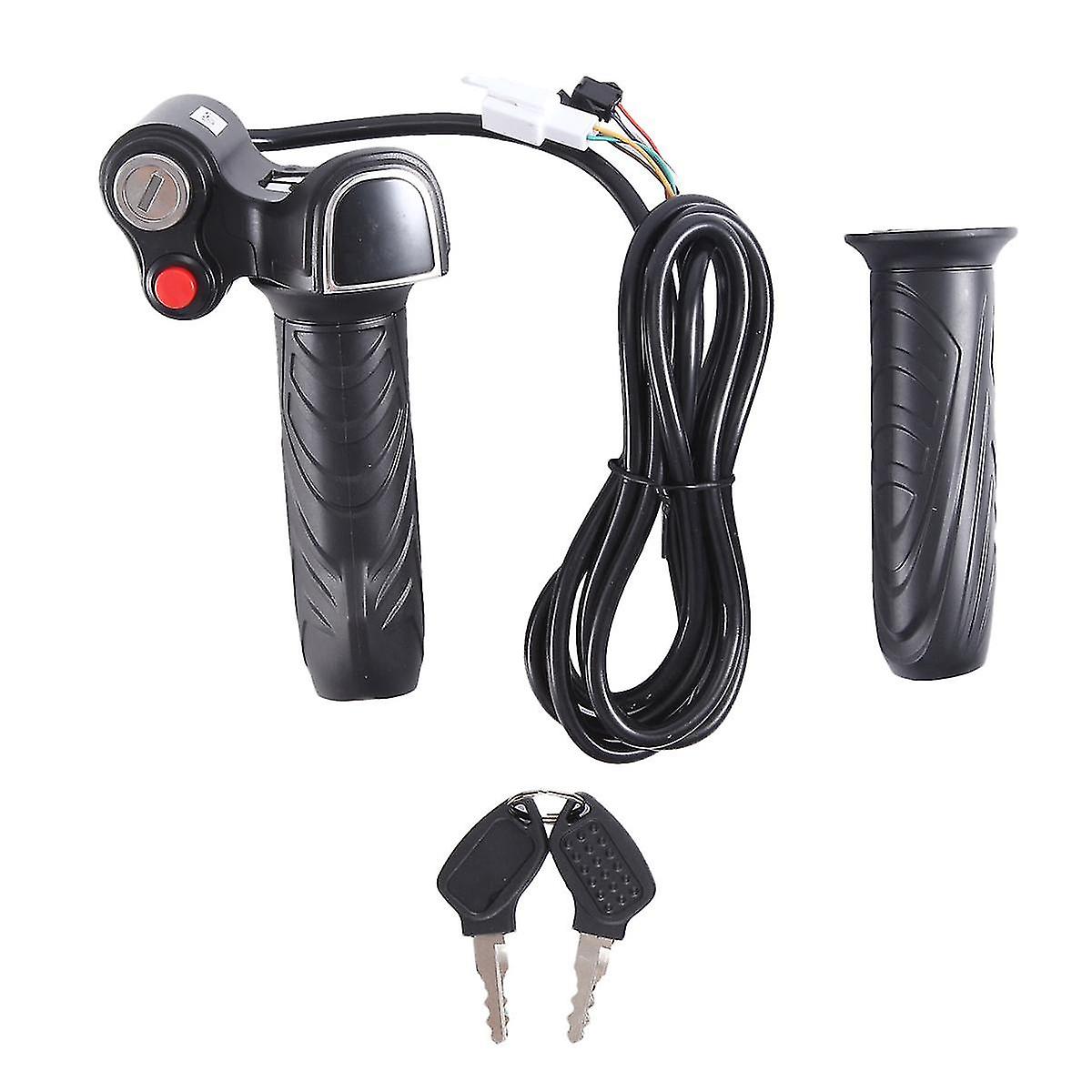 1 Set Electric Scooter Bike Throttle Speed Adjustment Handle With Key ...