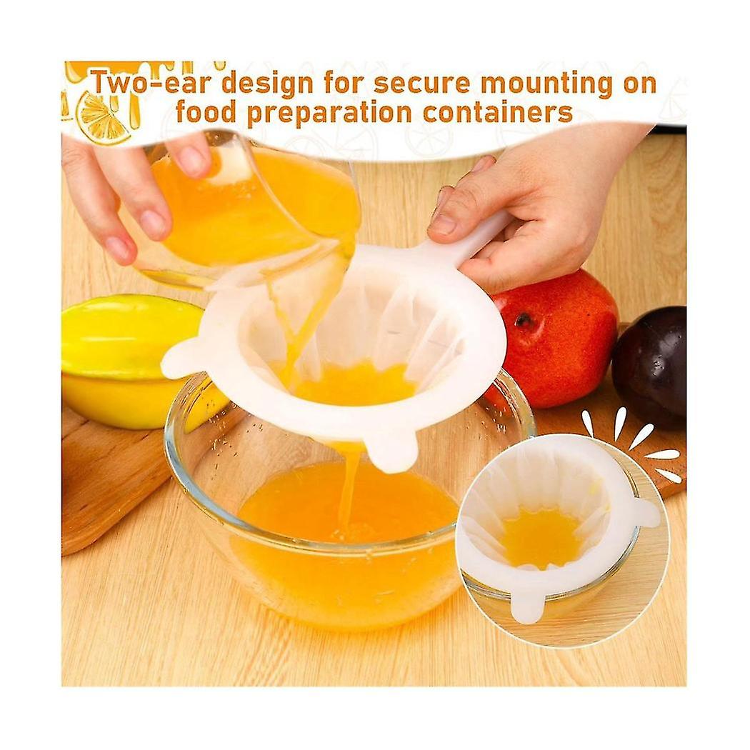 2 Pcs Juice Strainer Plastic Nylon Food Strainer Yogurt Mesh Strainer ...