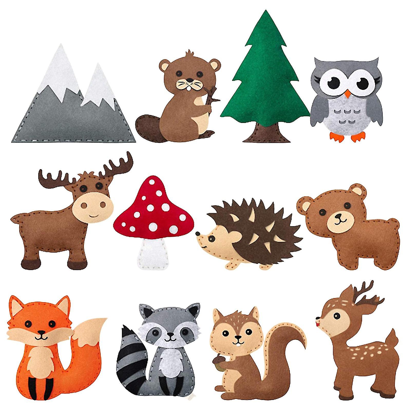 Kidssewing Kits Sysats för barn kände djur crafting sysats och ...