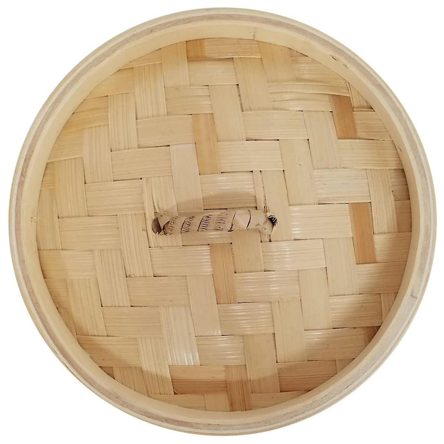 3 Piece Set - Bamboo Steamer Basket - Dumpling & Bun Steamer - Great ...