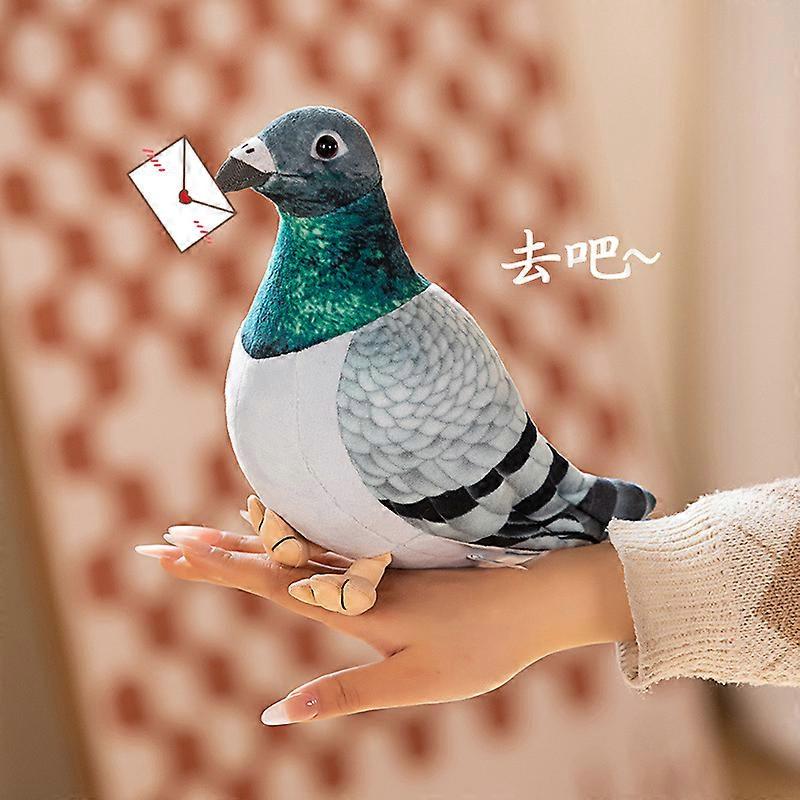 Simulation Cute Grey Pigeons Plush Toy White Rock Pigeon Dolls Peace ...