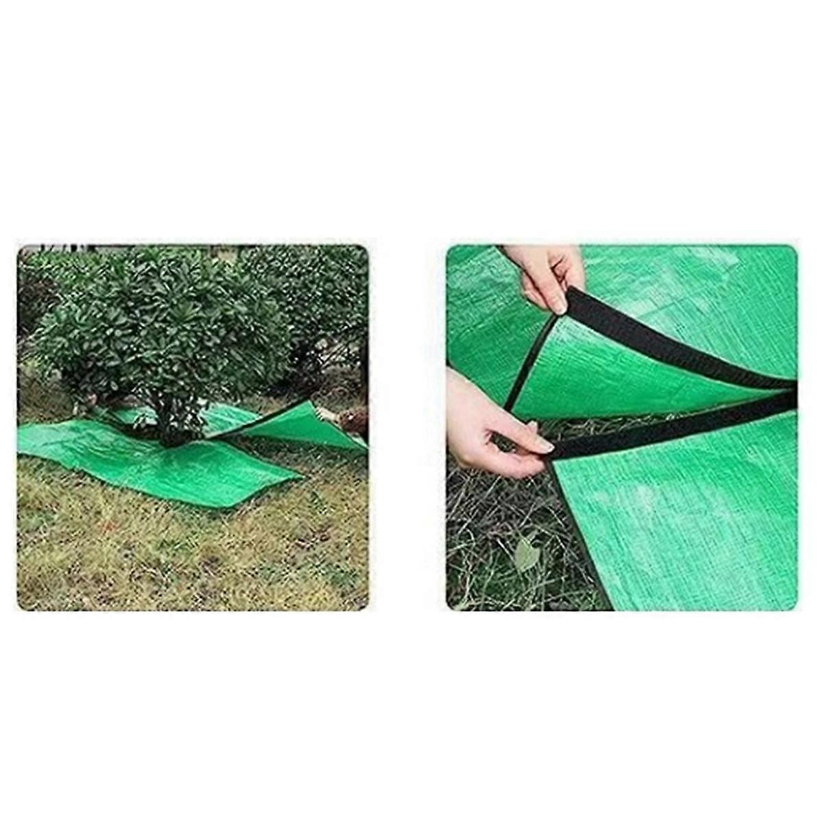 Garden Tree Pruning Waterproof Tarp with 12 Inch Hole for Tree and ...