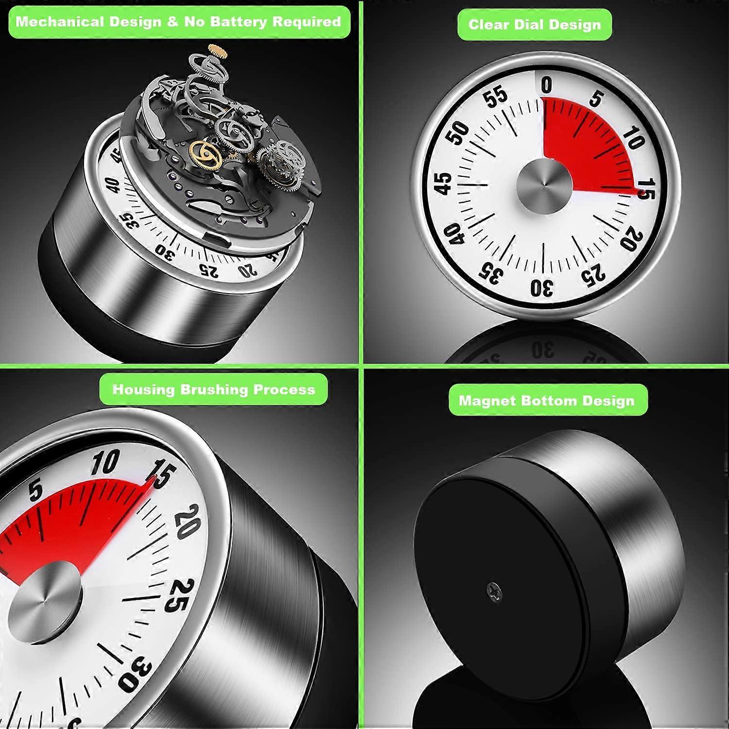 Kitchen Timer, Magnetic Kitchen Timer, Kitchen Cooking Timer with Alarm ...