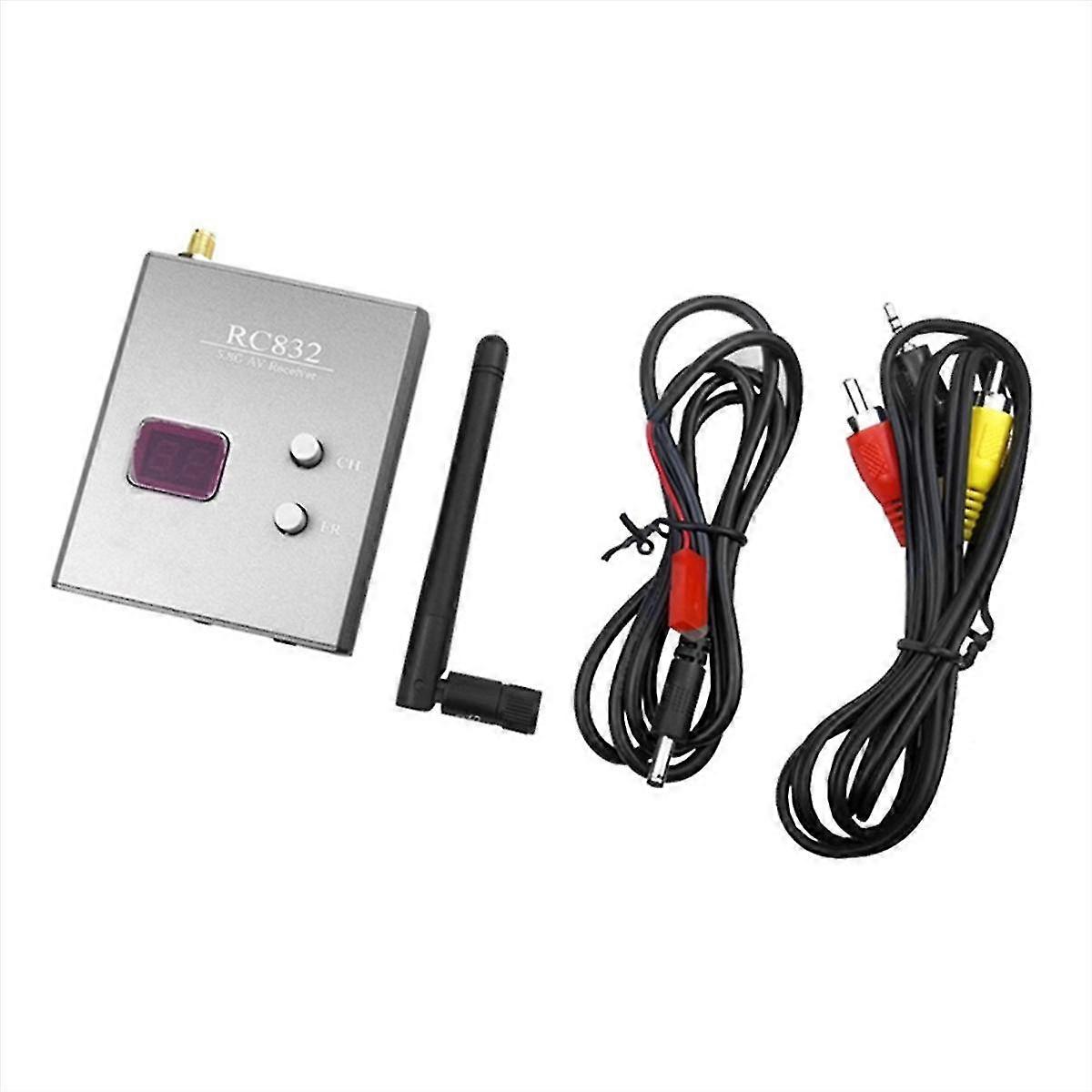 RC832 FPV Receiver 5.8GHz 48CH RC832 AV Receiver with Antenna for FPV ...