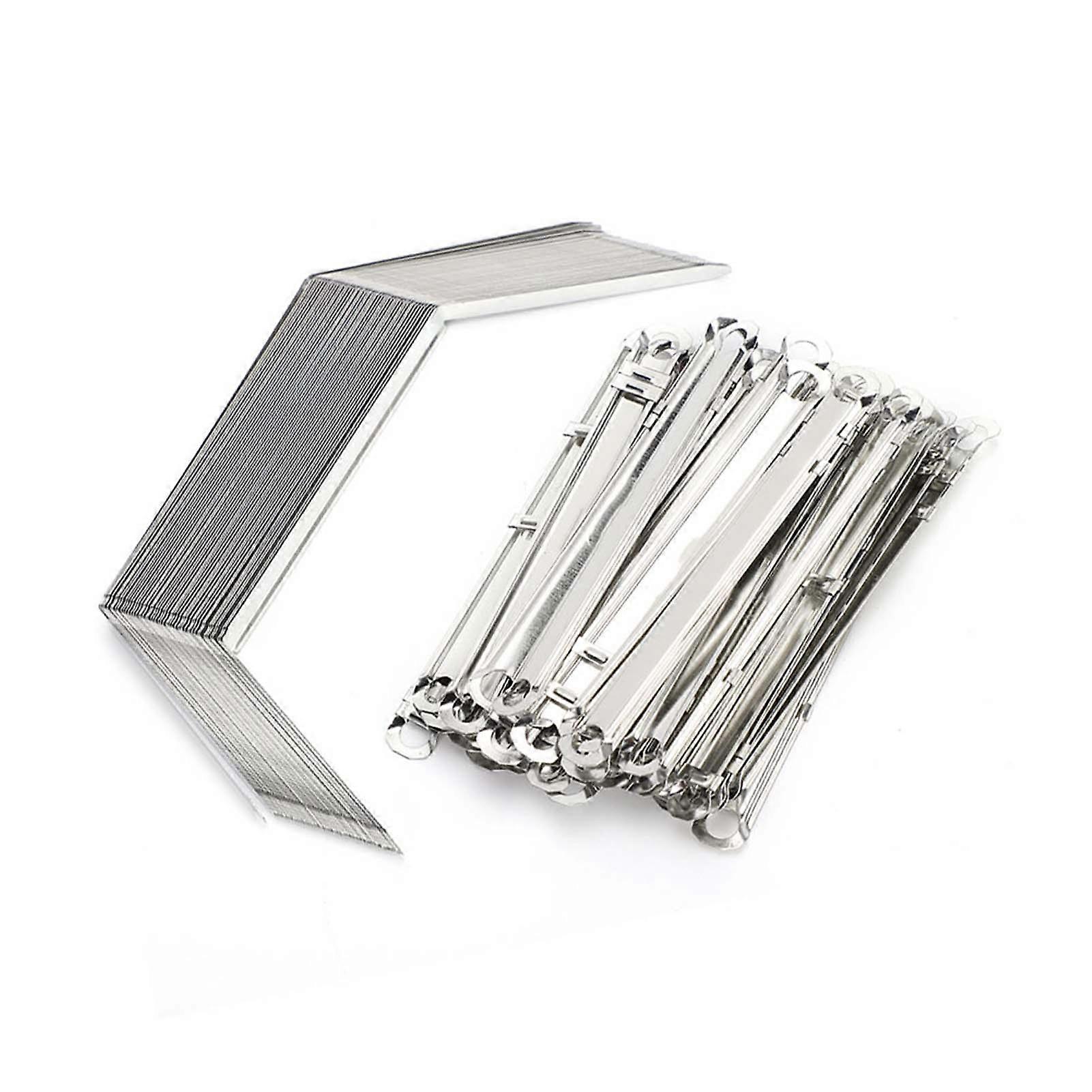 50pcs File Fasteners 2-Hole Iron Binder Clip Paper Prong Fastener ...