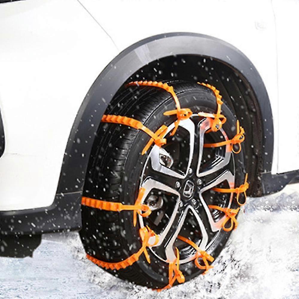 Snow Chains 10 Pcs Tire Chains Car Security Chains Vehicle Anti-Skid ...