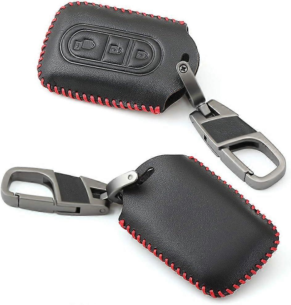 4D Leather Car Key Cover Case Keychain for Nissan Duke MICRA QASHQAI ...