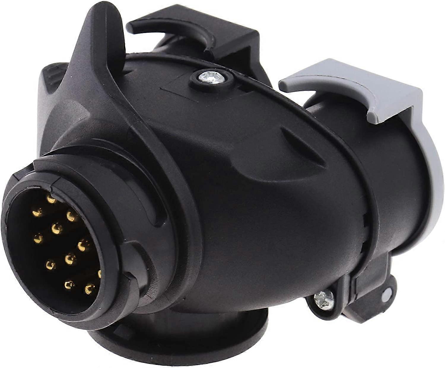 13 do 7 Pin Trailer Plug 12N 12S Podwójny adapter konwertera wtyczki UE ...