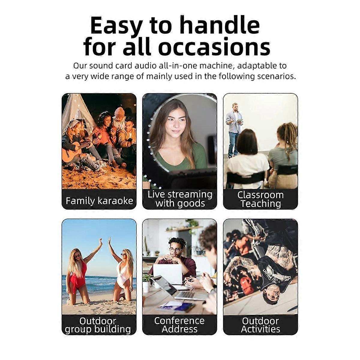 S20 Professional Audio Sound Card with Customize Sound Module Music ...