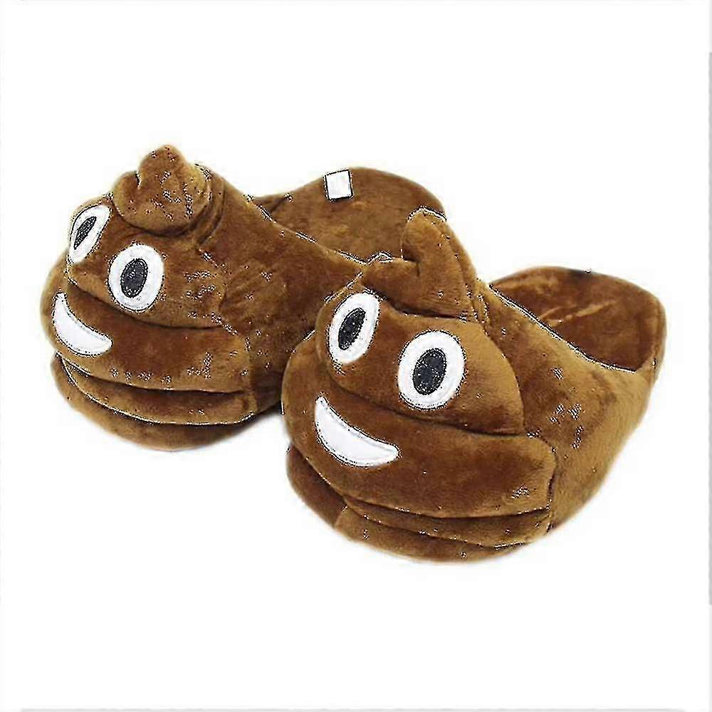 Poop Slippers Fuzzy Stuffed Poop Shoes Funny Costumes For Teens Adults ...