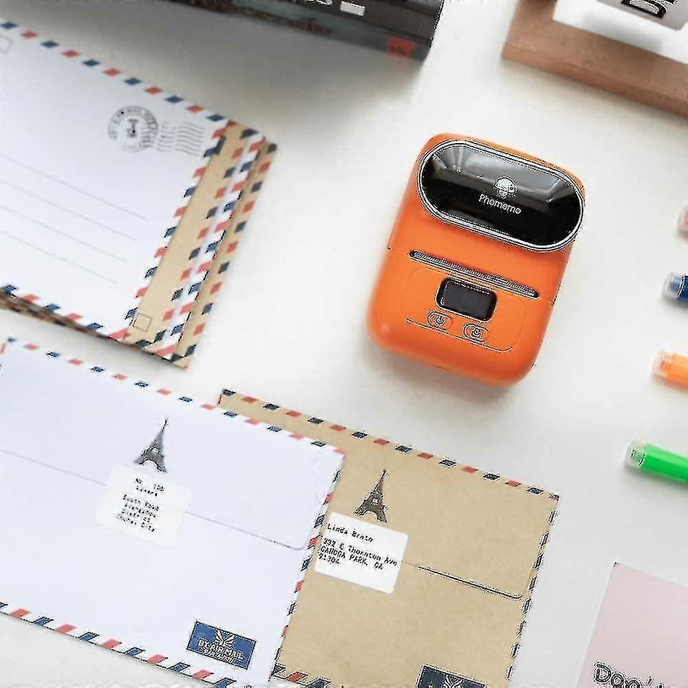 Label Printer Mini Barcode Printer Label Maker, Bluetooth Thermal Label ...