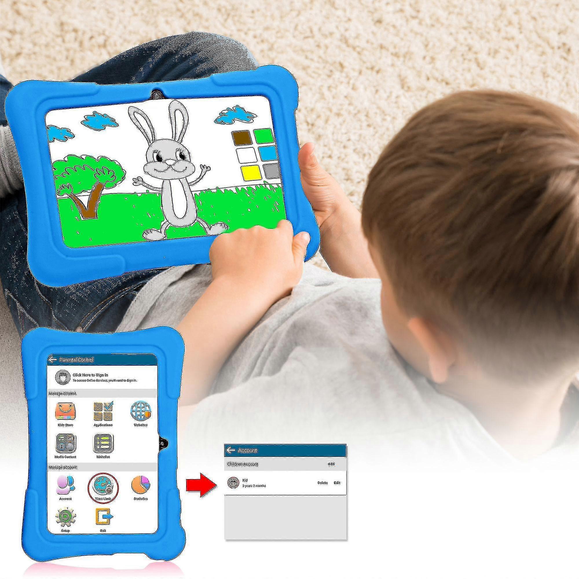 Pritom K7 Pro 7 Inch Tablet compatible with Kids, Android 11 Kids ...