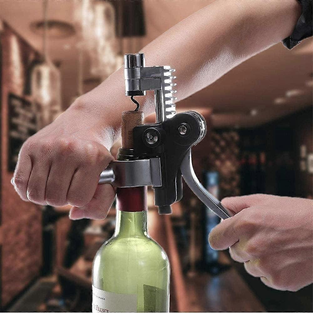 Rabbit Style Lever Corkscrew Wine Bottle Opener - Silver | Fruugo UK