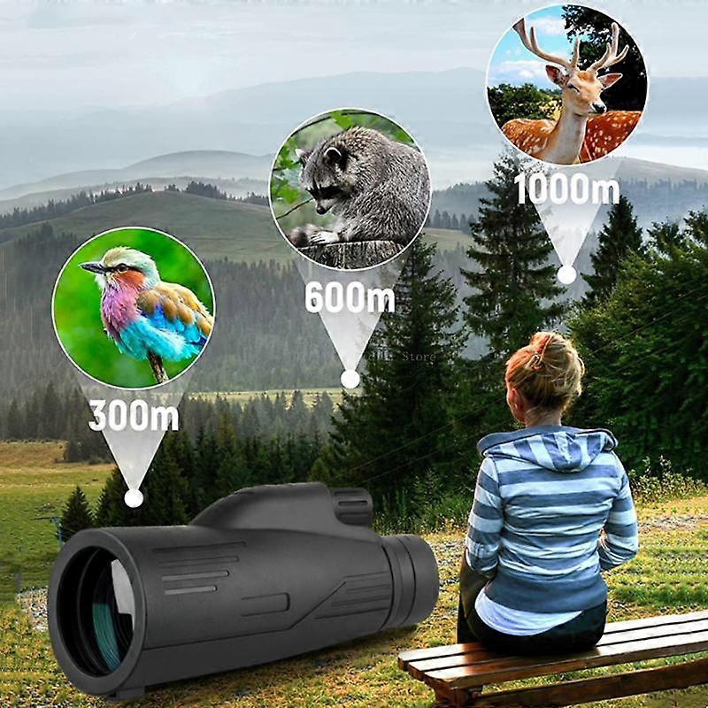 5000M Powerful Monocular 12x50 Night View Monocular Long Reach Portable ...