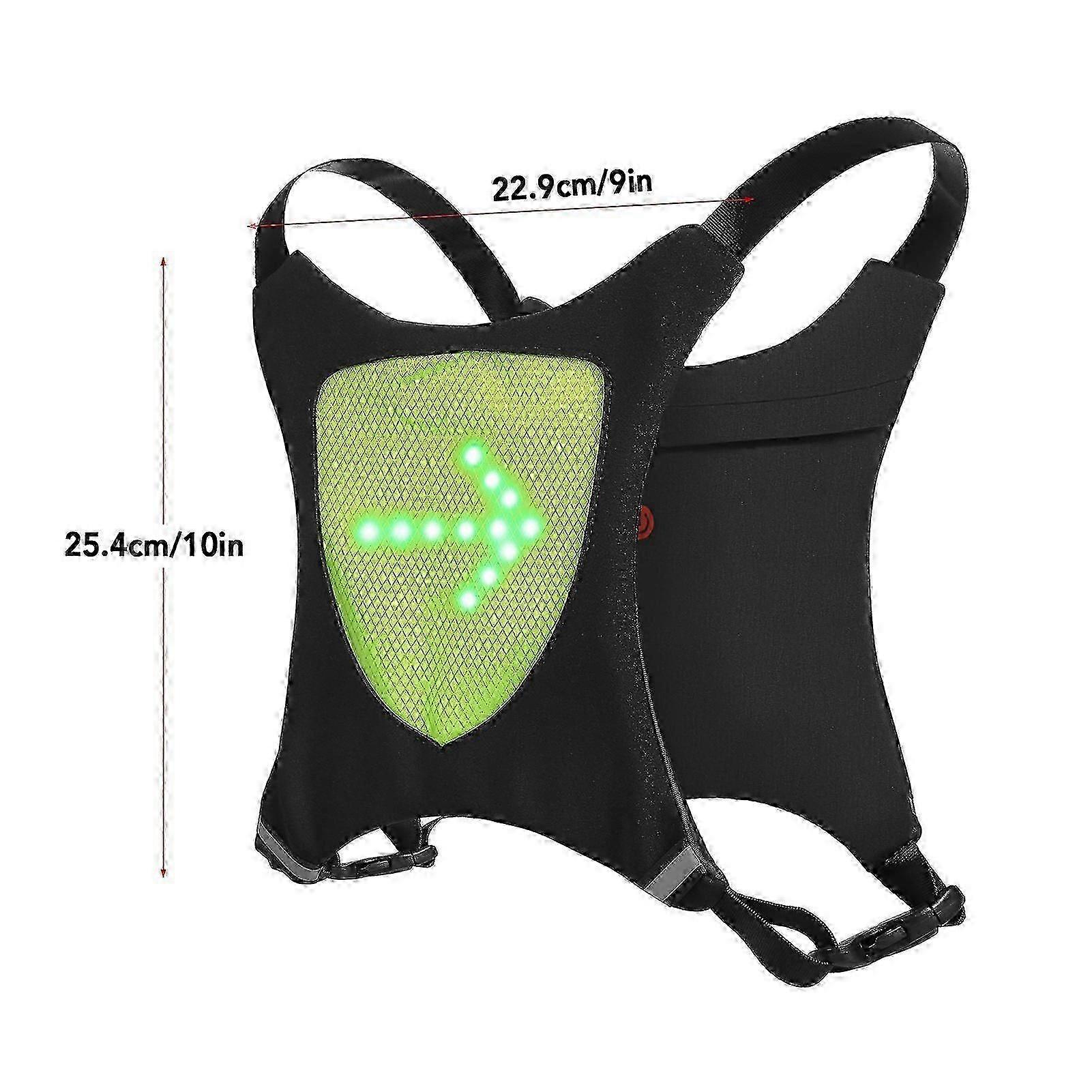 Double-sided LED Turn Signal Bike Pack LED Backpack with Direction ...