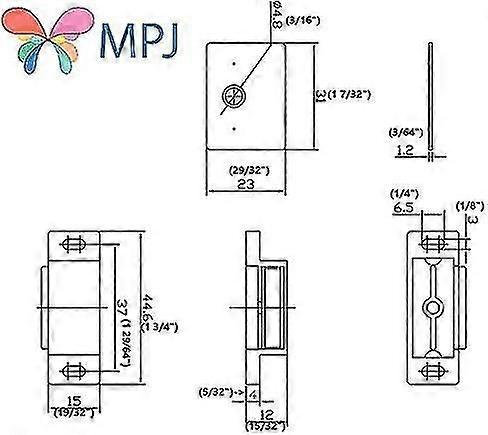 Shutter Hardware 50631-R 15lb Single Magnetic Catch White/zinc Retail ...