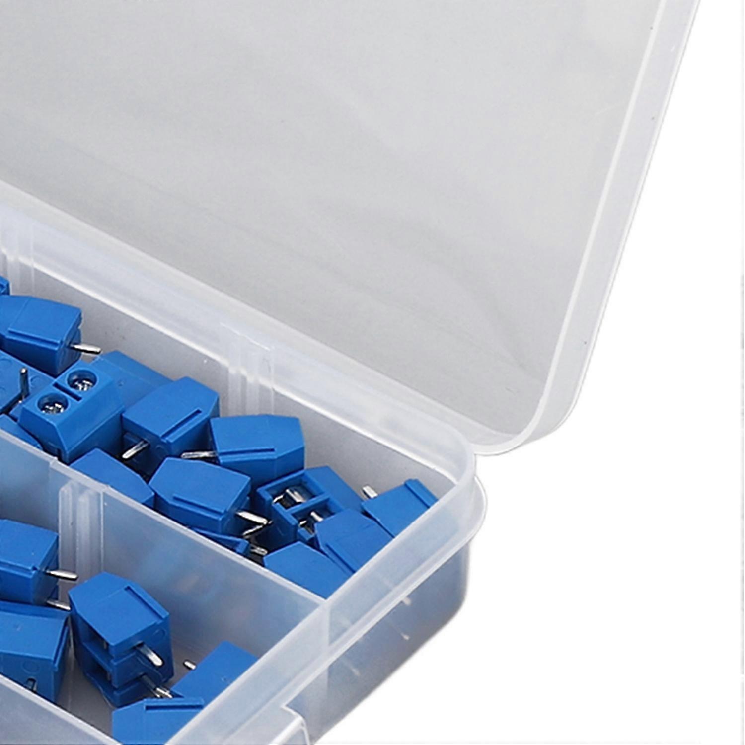 100Pcs PCB Mount Screw Terminal Block Connector 2 Pin 3 Pin 4 Pin 10A ...