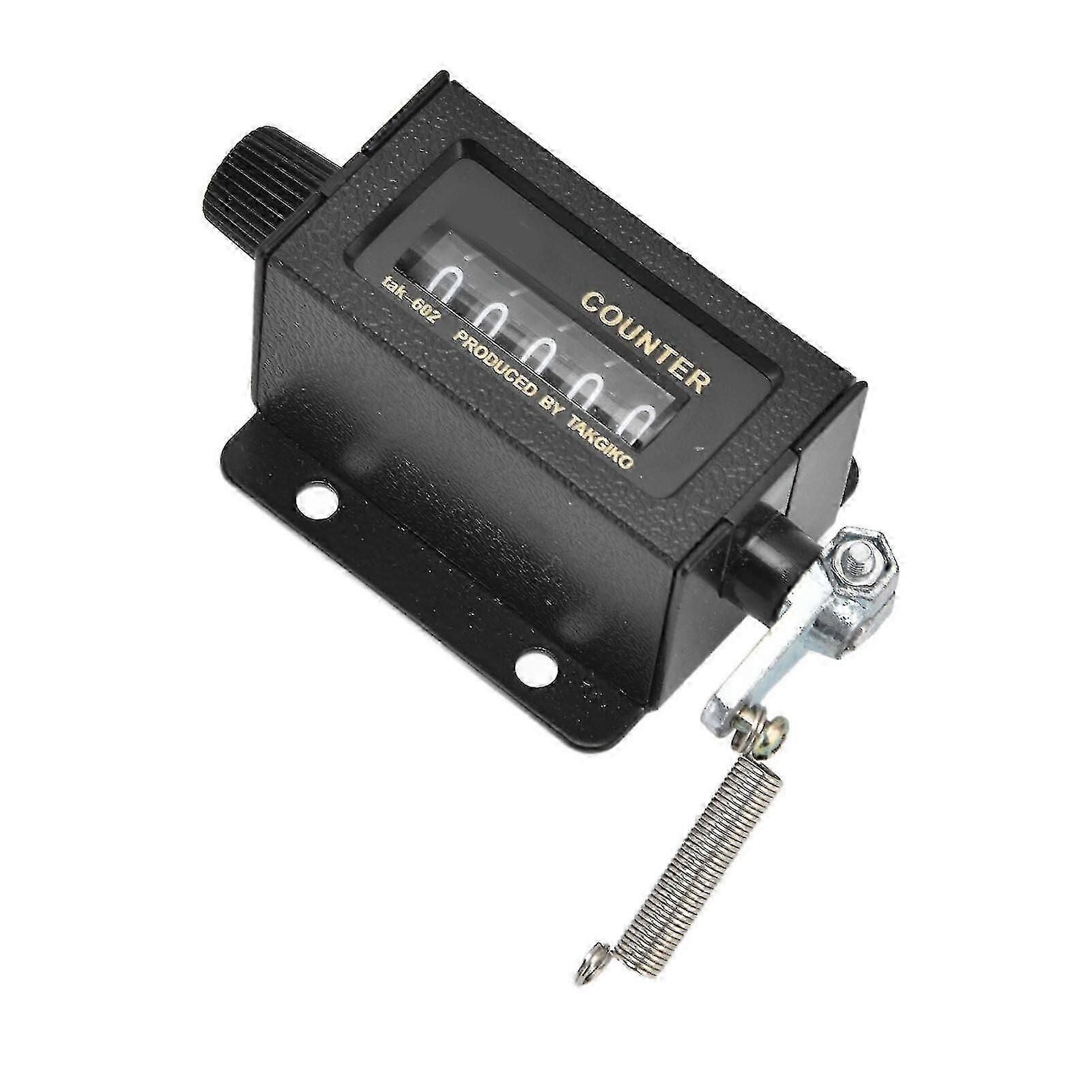 Mechanical Counter, 5 Digit Counter 0-99999 Manual Mechanical Reset ...