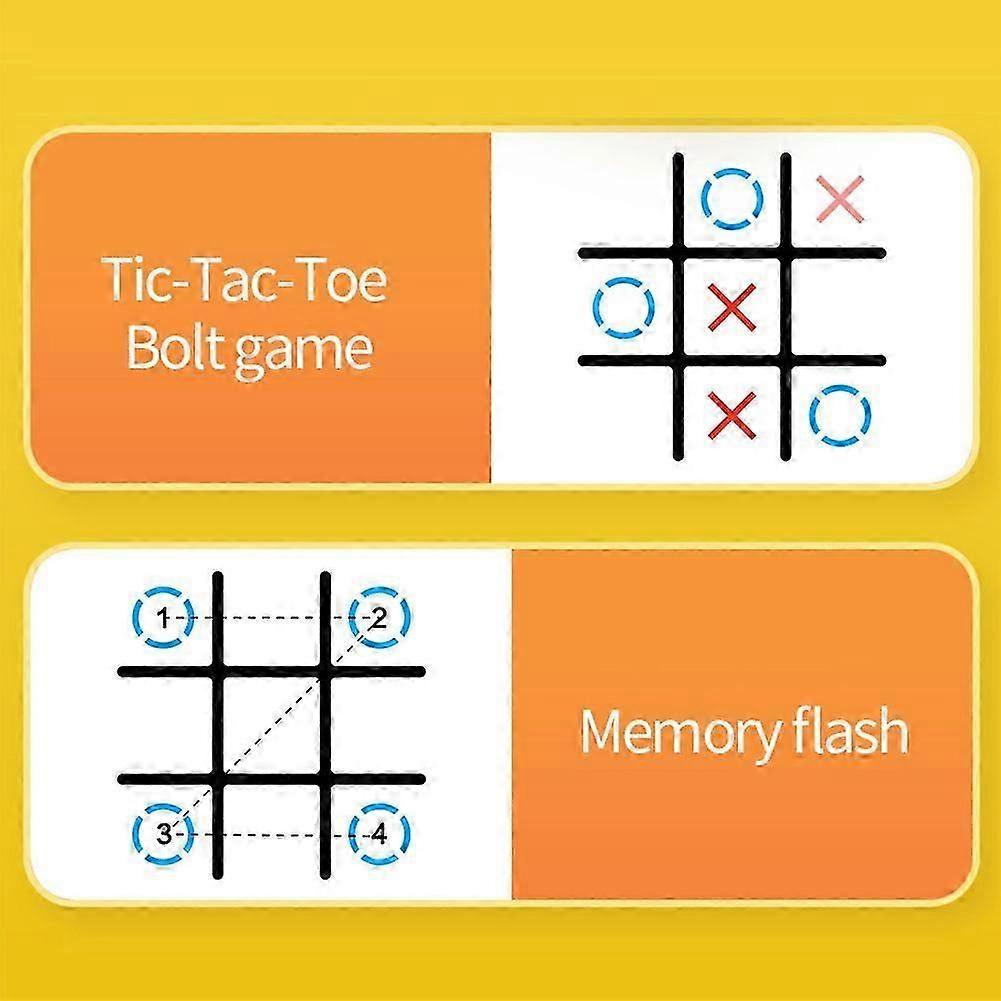 Tic Tac Toe Bolt Game, Brain Teaser Memory Game, Rechargeable Handheld ...