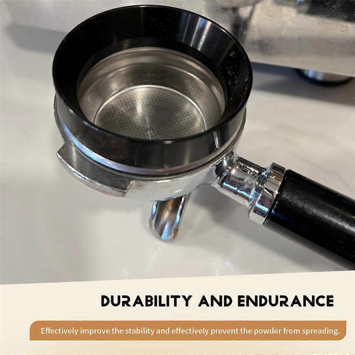 Espresso Dosing Funnel, Magnetic Ring Coffee Machine Accessories Brewing Coffee Tamper Powder ...