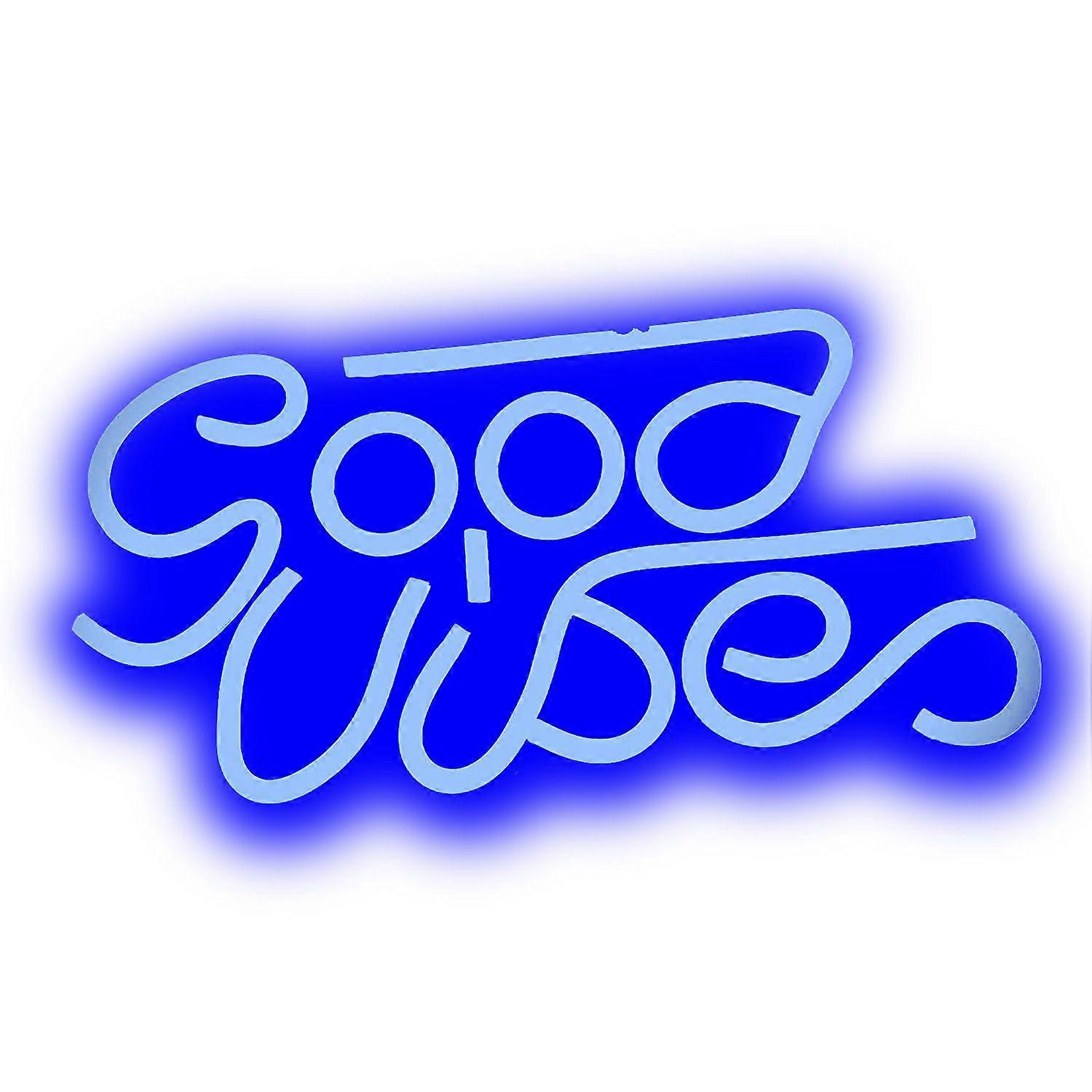 Good Vibe Neon Signs with Acrylic Board Wall Decor for Bedroom, Wedding ...