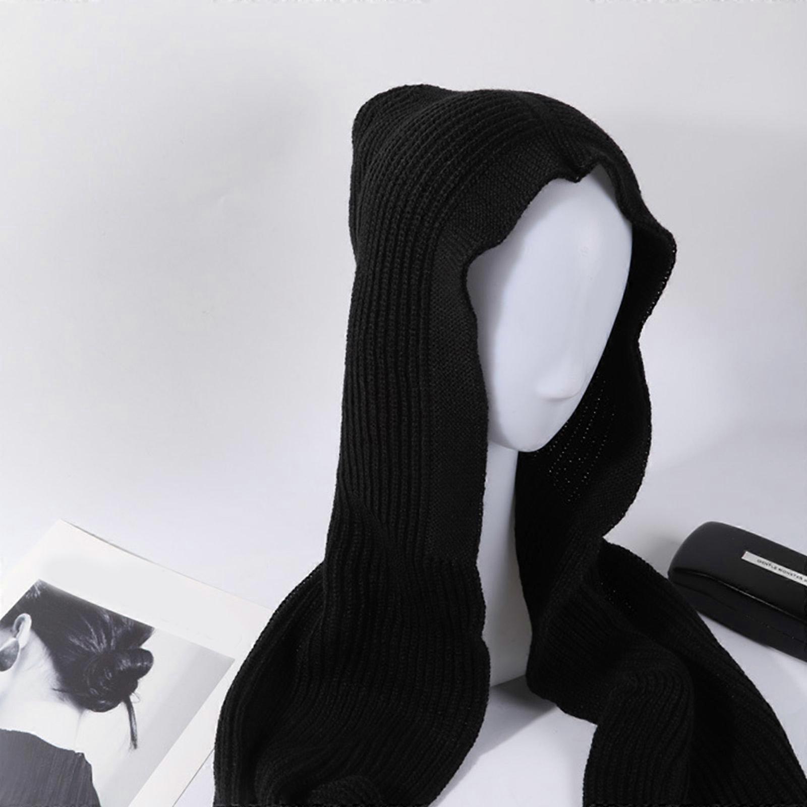 Hooded Scarf Hat Hooded Shawl Wrap Crochet for Head Scarf Hat Scarf Set ...