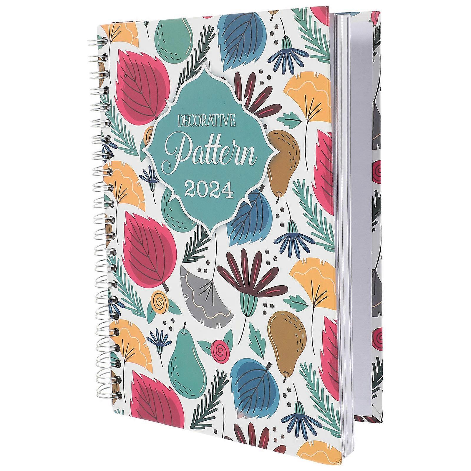 Weekly And Monthly Notebooks 2024 Planner Spiral Notebook For Travel ...