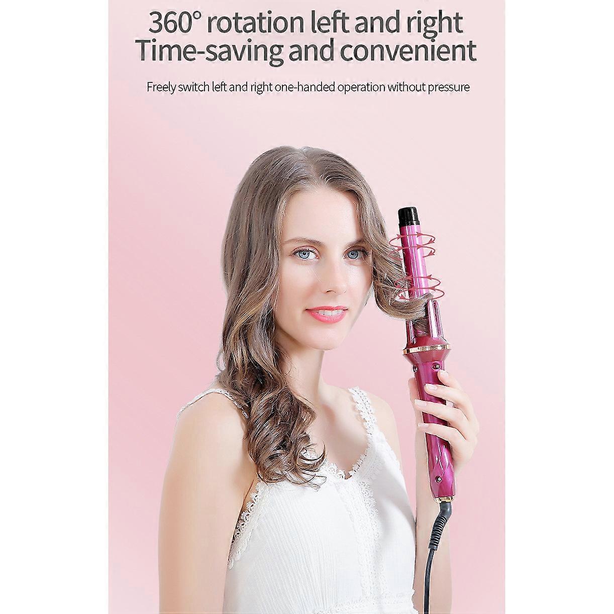 Curling Iron Negative Ion Curling Wand Hair Tools,White,EU Plug | Fruugo UK