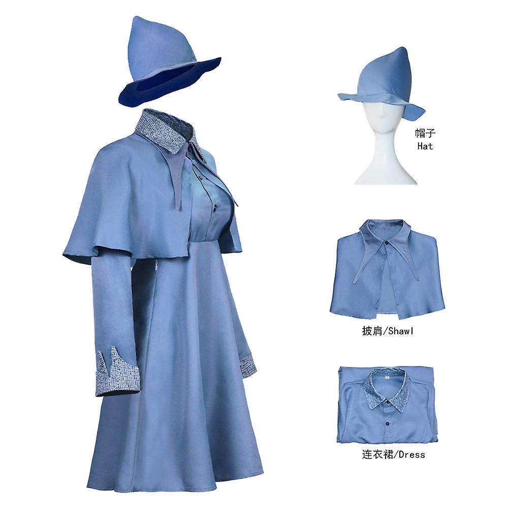 Fleur Isabelle Delacour Cosplay Beauxbaton School Uniform Women Wizard ...