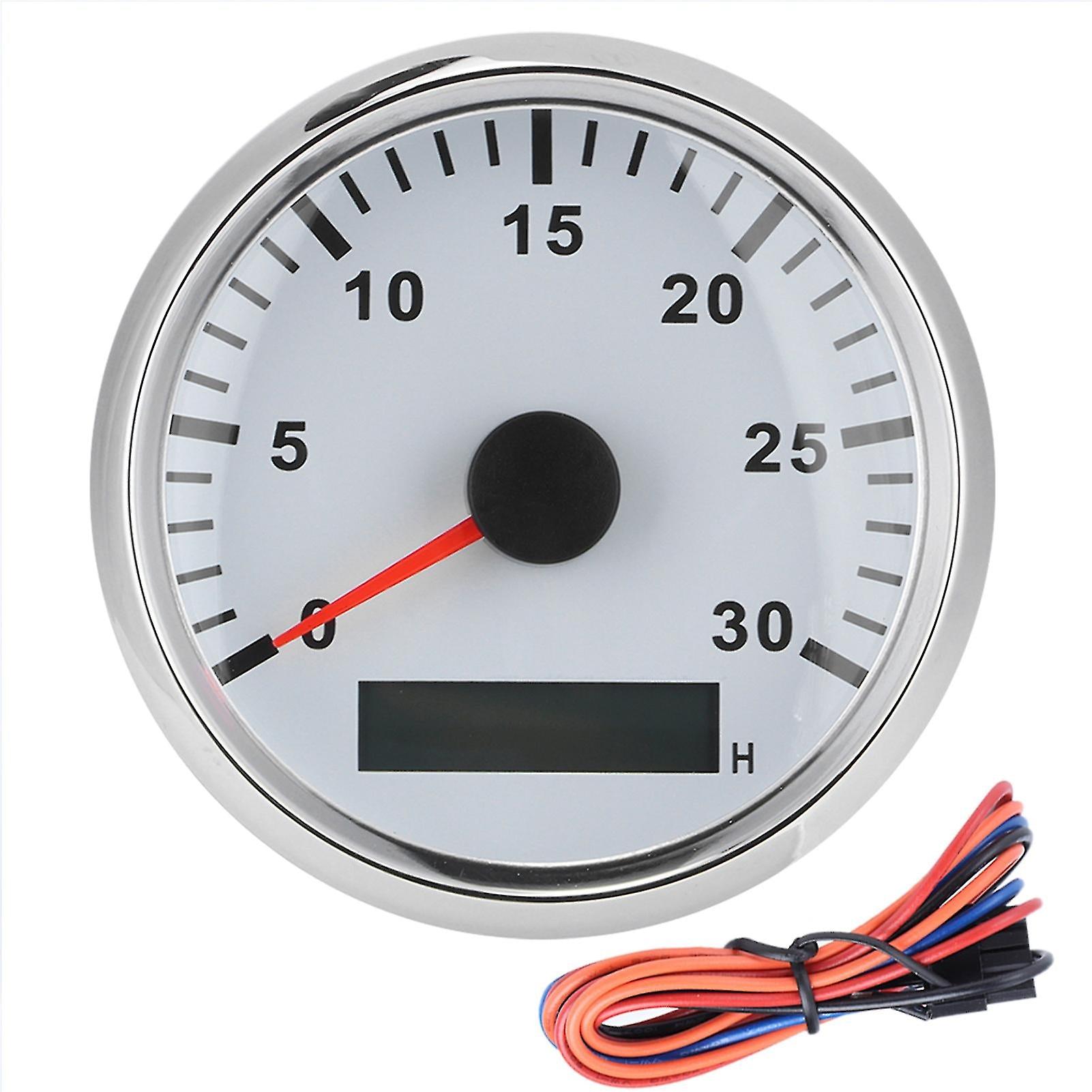 85Mm / 3.3in boat tachometer sensor ip67 tacho gauge 12v / 24v red ...