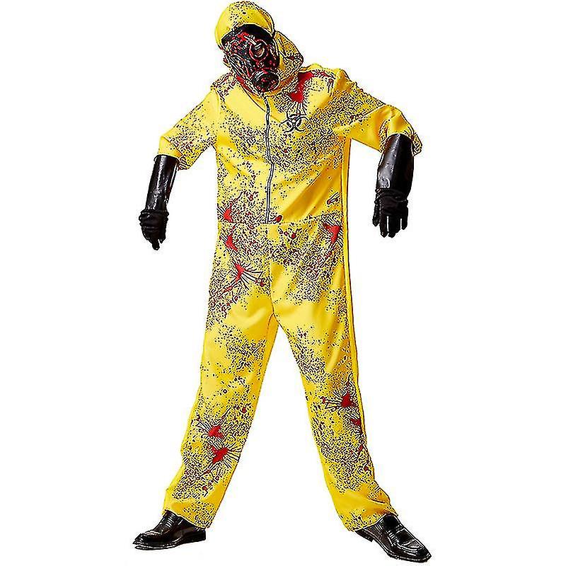 Halloween Zombie Costume Nuclear Radiation Adult Mutant Zombies Waste ...