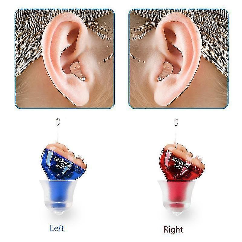 Wireless Invisible Hearing Aids (Blue) for Seniors with Hearing Loss ...