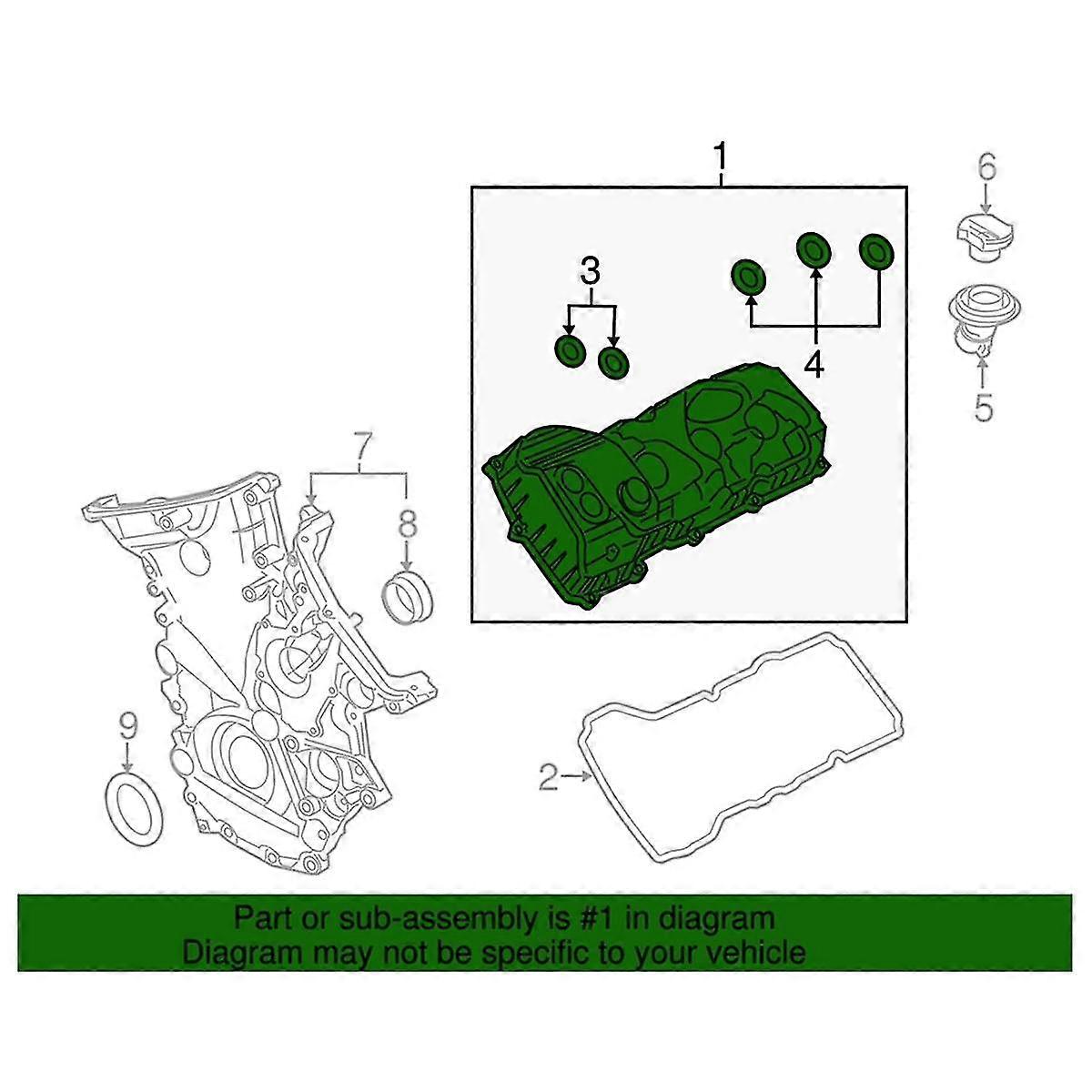 Right Side Valve Cover HL3Z-6582-F Compatible With Expedition Navigator ...
