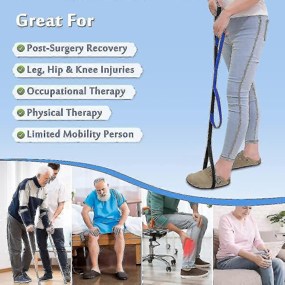 Leg Lifter Strap Foot Lift For Knee Hip Replacement Recovery Kit ...