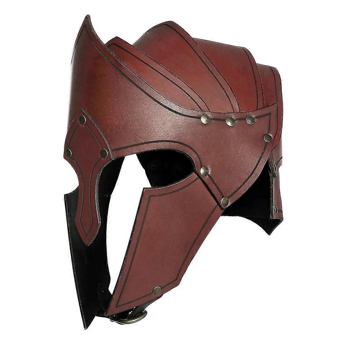 Medieval Retro Leather Renaissance Masks Steampunk Viking Larp Knight ...