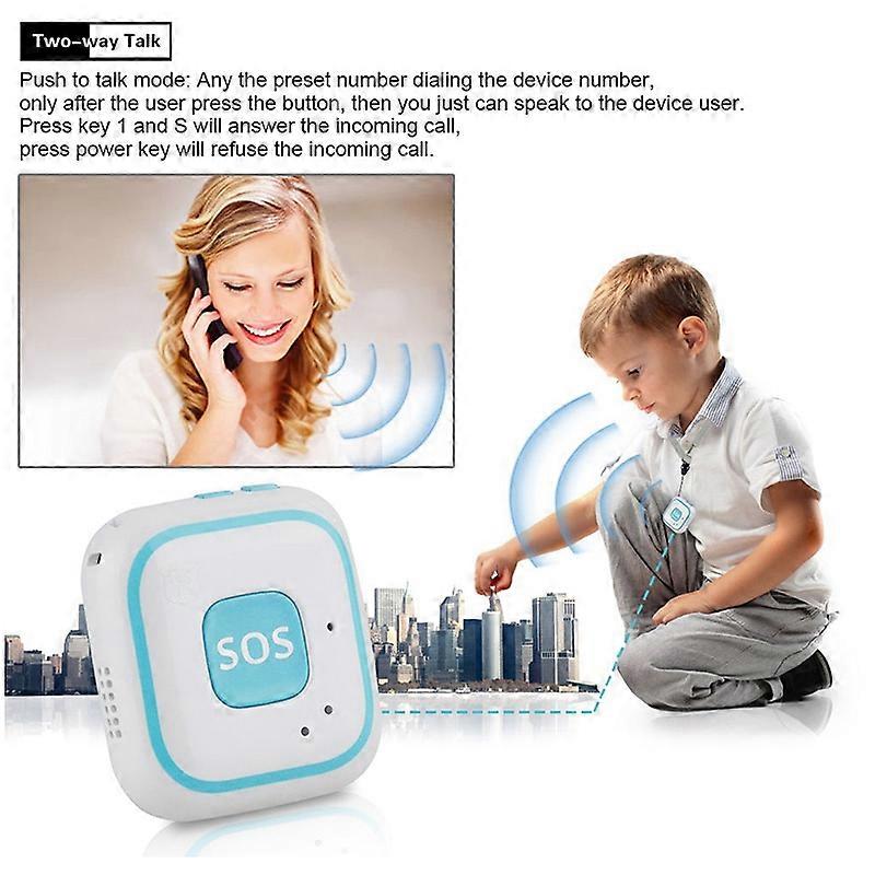REACHFAR RF-V28 Two Way Calls SOS Fall Alarm Kids GPS Mini Locator 2G ...