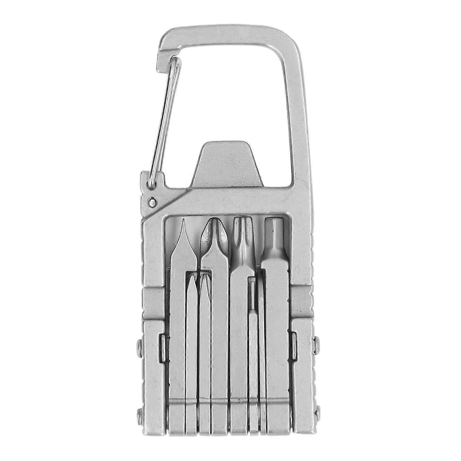 Keychain Multitool 12 in 1 Folding Multi Tool Stainless Steel Outdoor ...