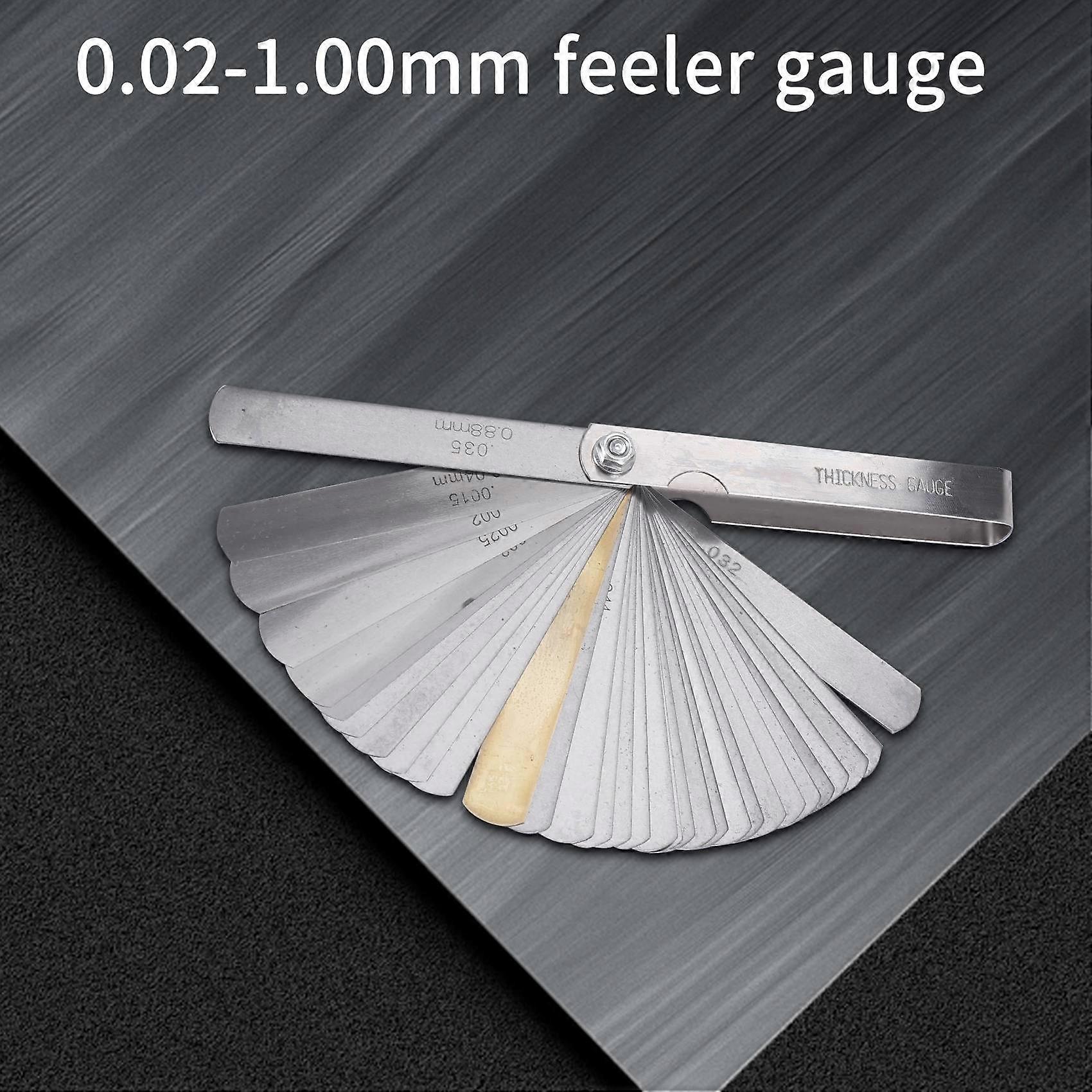 32 set distance gauge feeler gauge valve teaching feeler gauge 0.04-0. ...