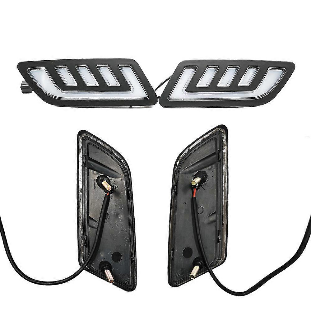 LED DRL Daytime Running Lights mask grille with turning signal For ...