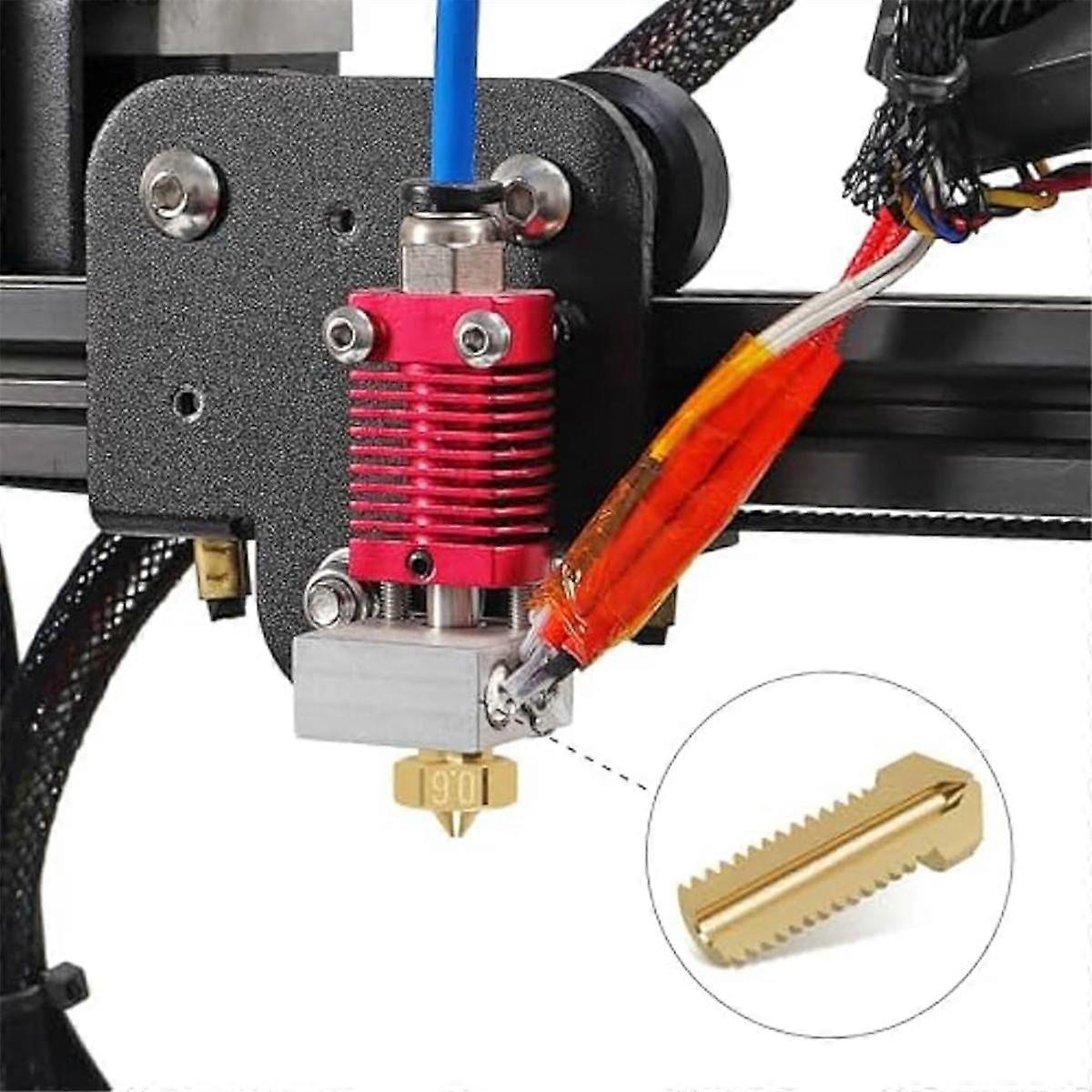 4Pcs CHT for Volcano Nozzle 0.6mm Brass Nozzles High Flow for Volcano V6 Hotend Extruder Nozzles ...