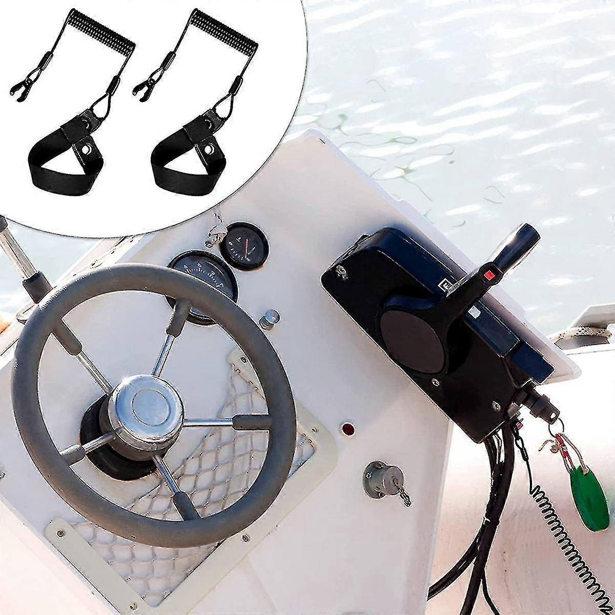 4 Pcs Outboard Lanyard Jet Ski Key Universal Outboard Switch ,black ...