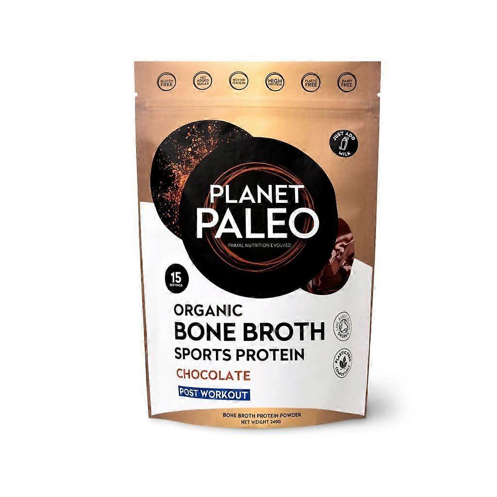 Planet Paleo Organic Bone Broth Sports Protein Chocolate 240g | Fruugo US