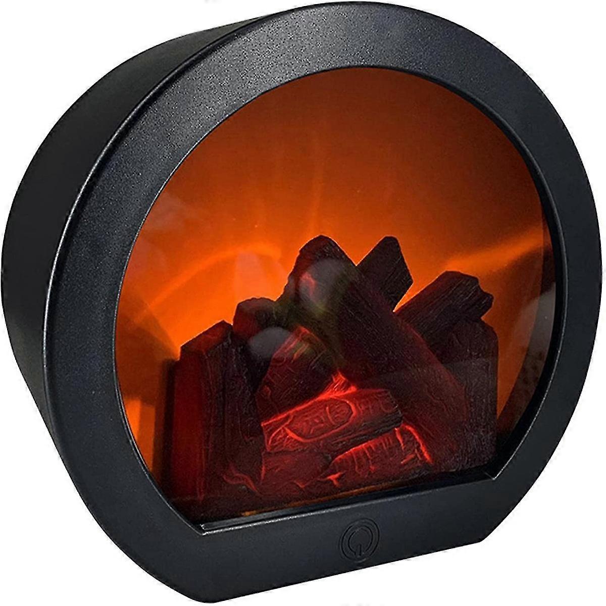 Flameless Led Fireplace Lantern Simulation Led Table Fireplace Led ...