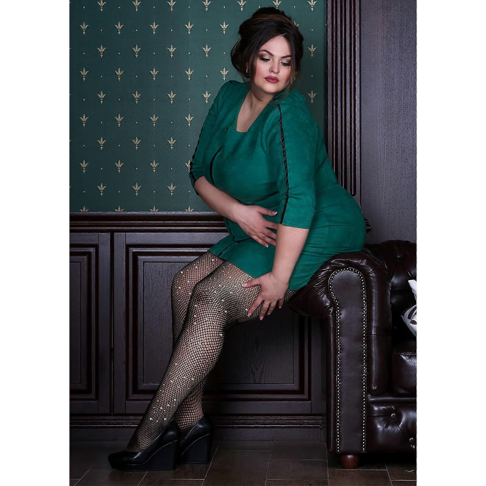 6 Pairs Rhinestone Fishnet Stockings Glitter Fishnet Tights Pantyhose ...