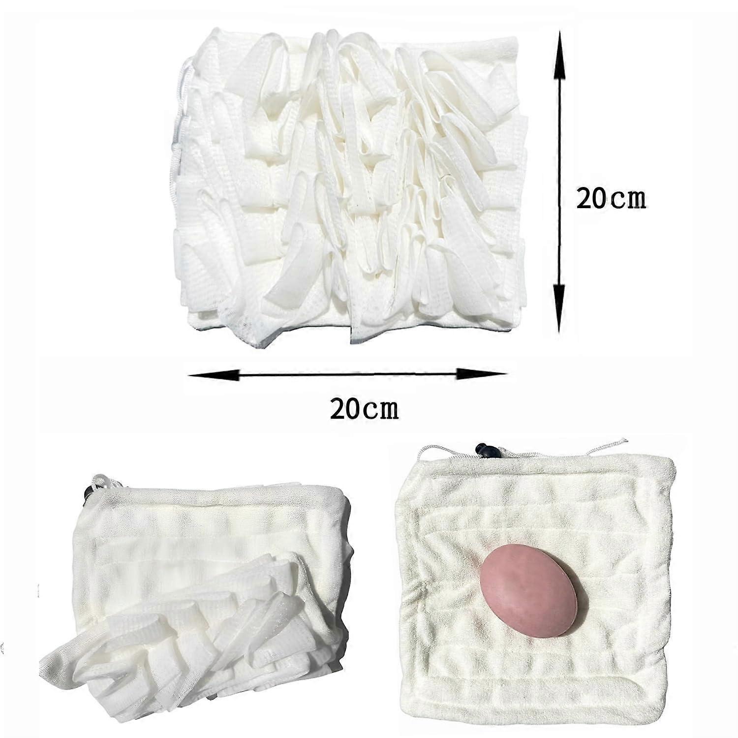 2-in-1 Bath Soap Sponge Body Shower Mesh Pouf Bath Spong Exfoliating ...