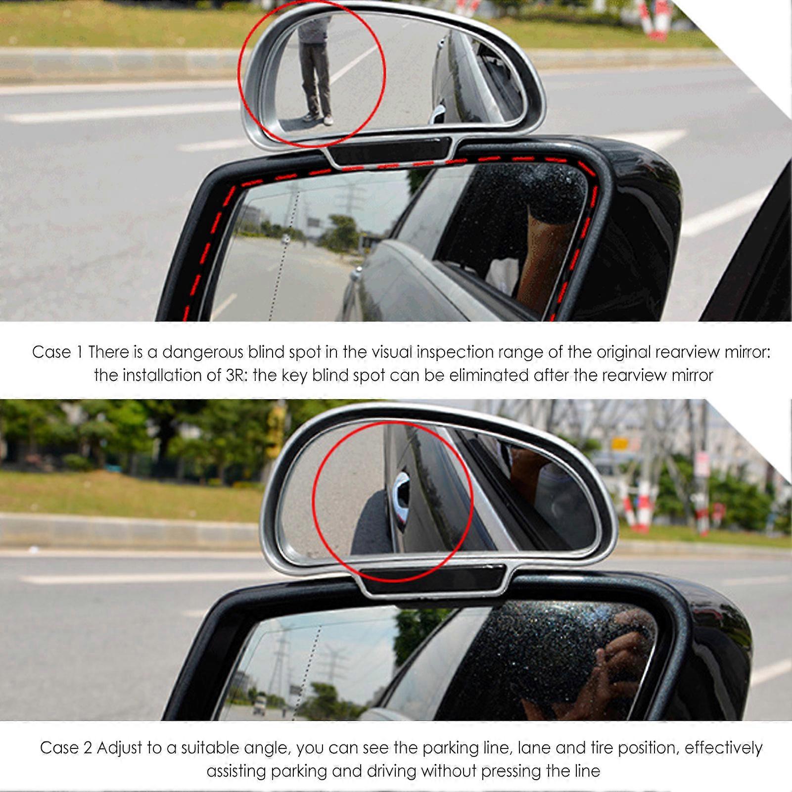 Convex Glass Auxiliary Mirror Car Rear View Mirrors Blind Spot Dead ...